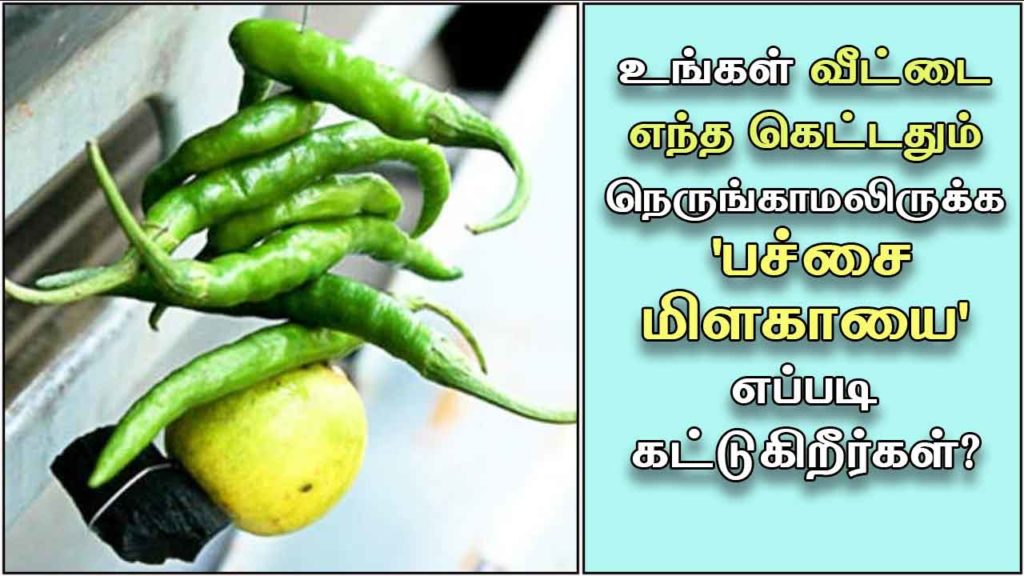 வாசலில் எலுமிச்சை மிளகாய் | How to make lemon and chilli hanging