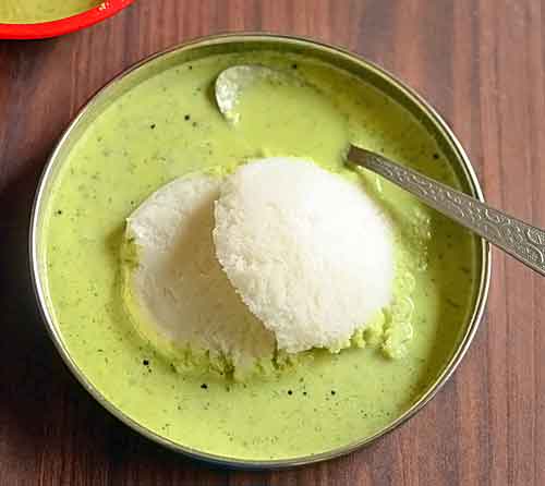 பொட்டுக்கடலையோடு, கொத்துமல்லி சேர்த்து ஒருமுறை இப்படி சட்னி அரைச்சி ...